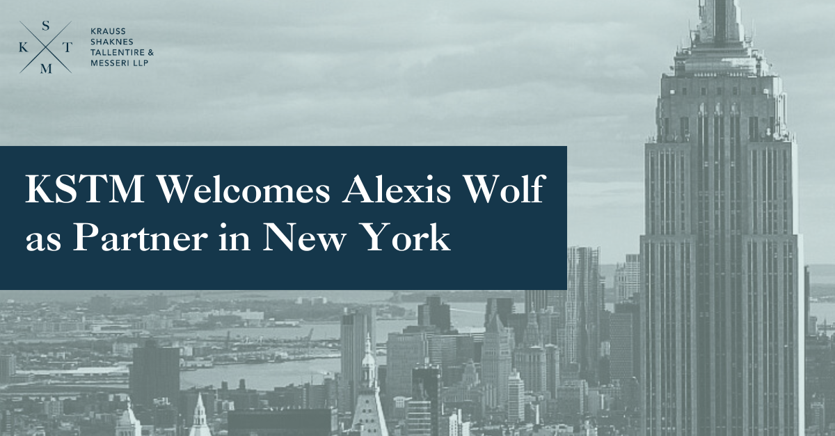 KSTM Welcomes Alexis Wolf as Partner in New York